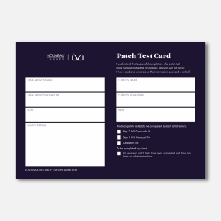 Nouveau Lashes LVL CeraLashLift System Patch Test Instructions ...